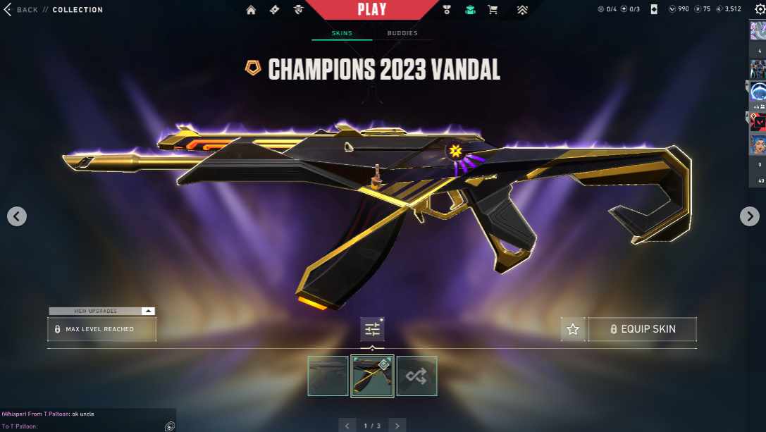 Buy EU | IGNITE FAN KNIFE | CHAMPI in VALORANT Accounts - Offer #24856233