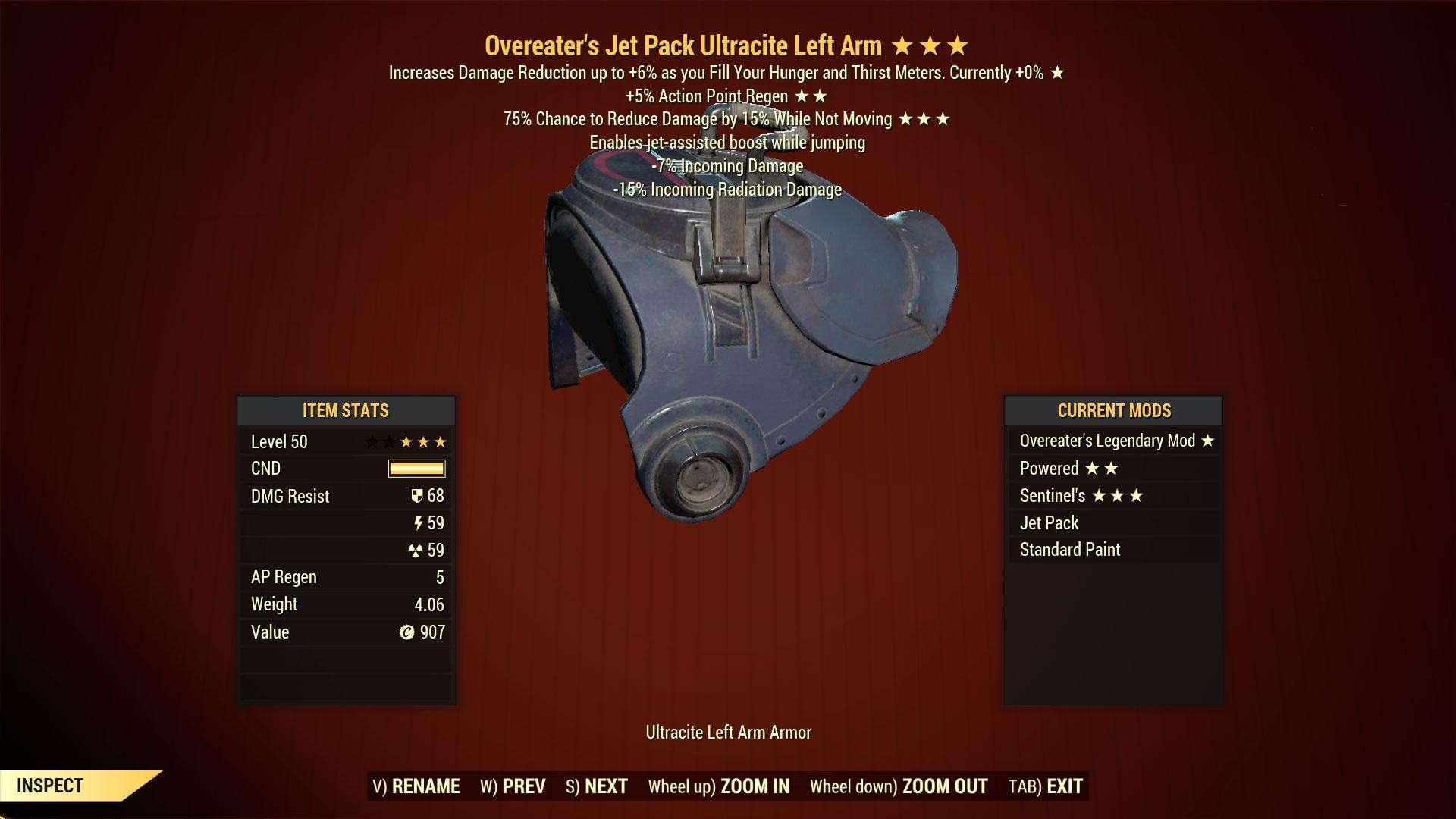 Buy Overeater's Sentinel Ultracite in FALLOUT 76 Items - Offer #2423893018