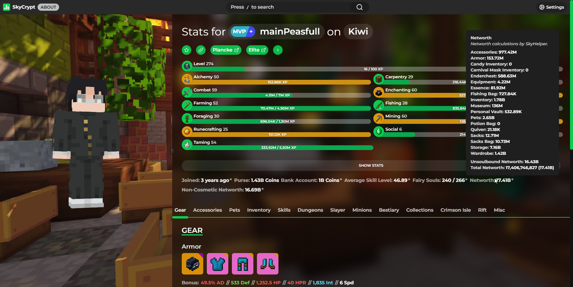 Buy ️ MVP+ RANK | NETWORTH 17 in MINECRAFT: HYPIXEL Accounts - Offer ...