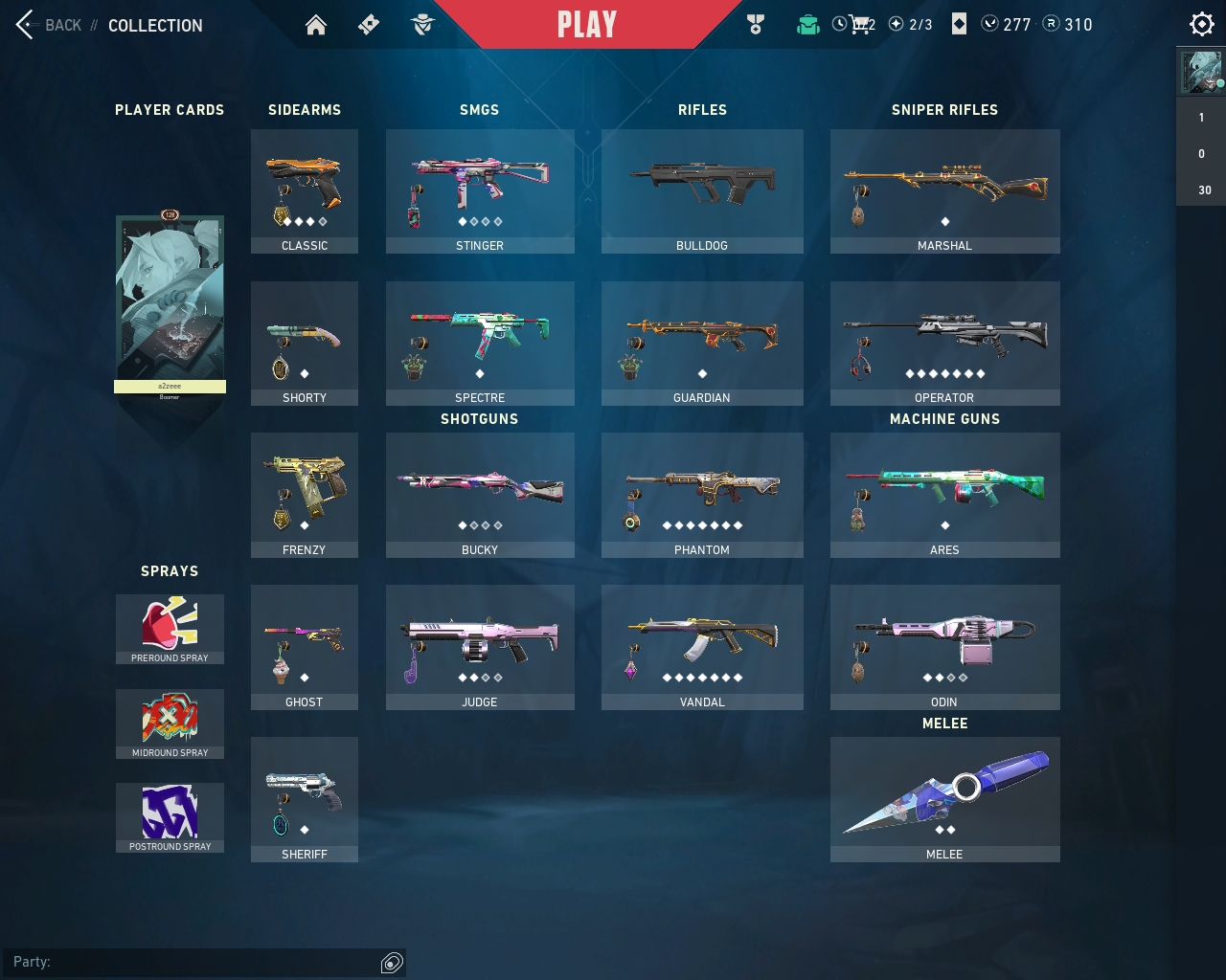 Buy ASIA/SEA/OCE/AP / 39 Skins / P in VALORANT Accounts - Offer #231662381