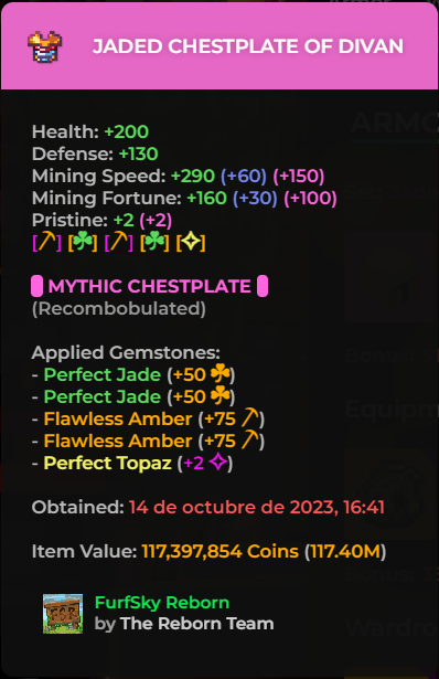 Buy Full Set Jaded Armor of Divan in MINECRAFT: HYPIXEL Items - Offer ...