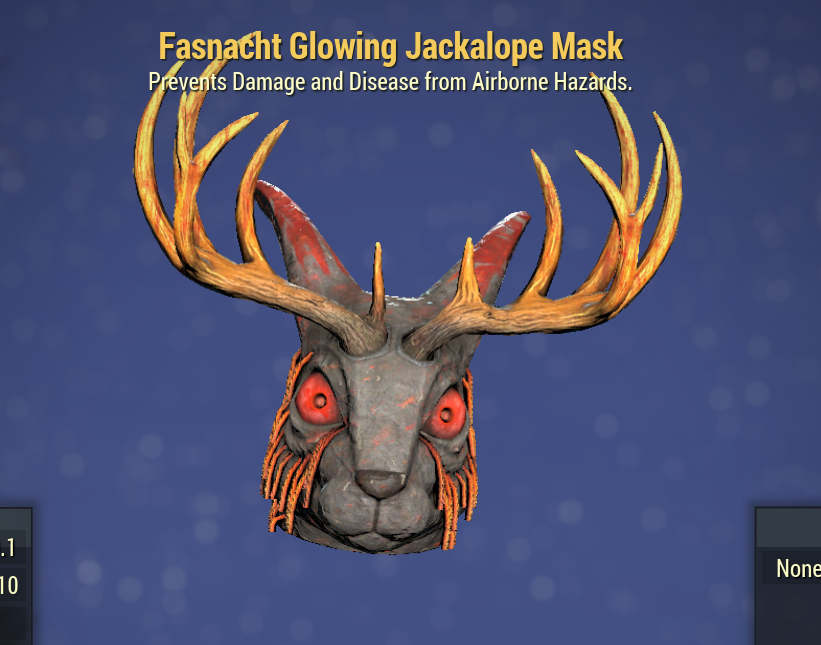 Buy Fasnacht Glowing Jackalope Mas in FALLOUT 76 Items - Offer #256657928