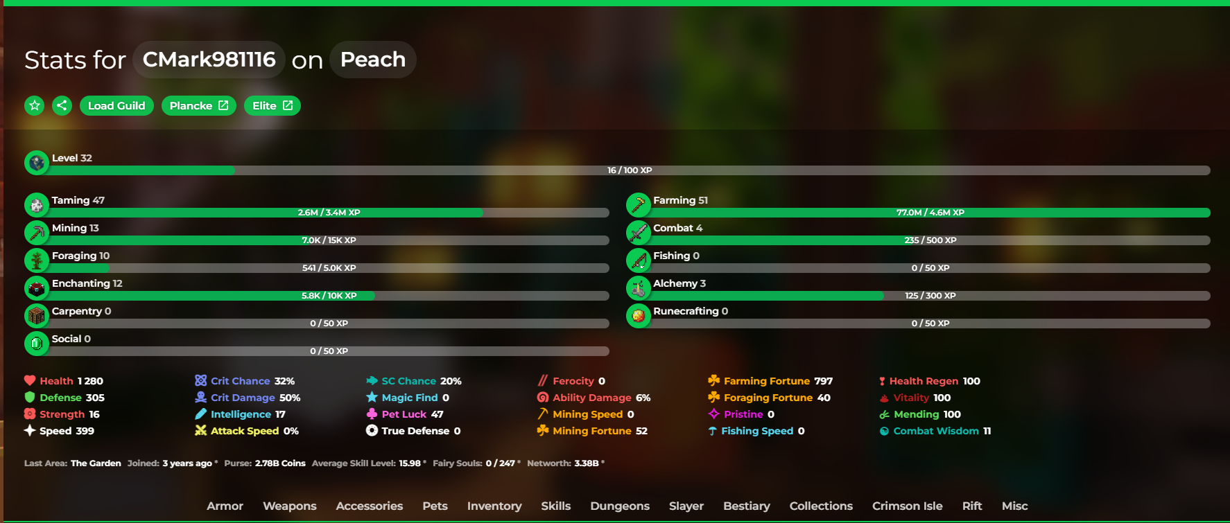 Buy ⚡ RANK |3.38B NW | 32.0 SB L in MINECRAFT: HYPIXEL Accounts - Offer ...