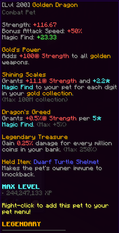 Buy LEGENDARY GOLDEN DRAGON [LEVEL in MINECRAFT: HYPIXEL Items - Offer ...