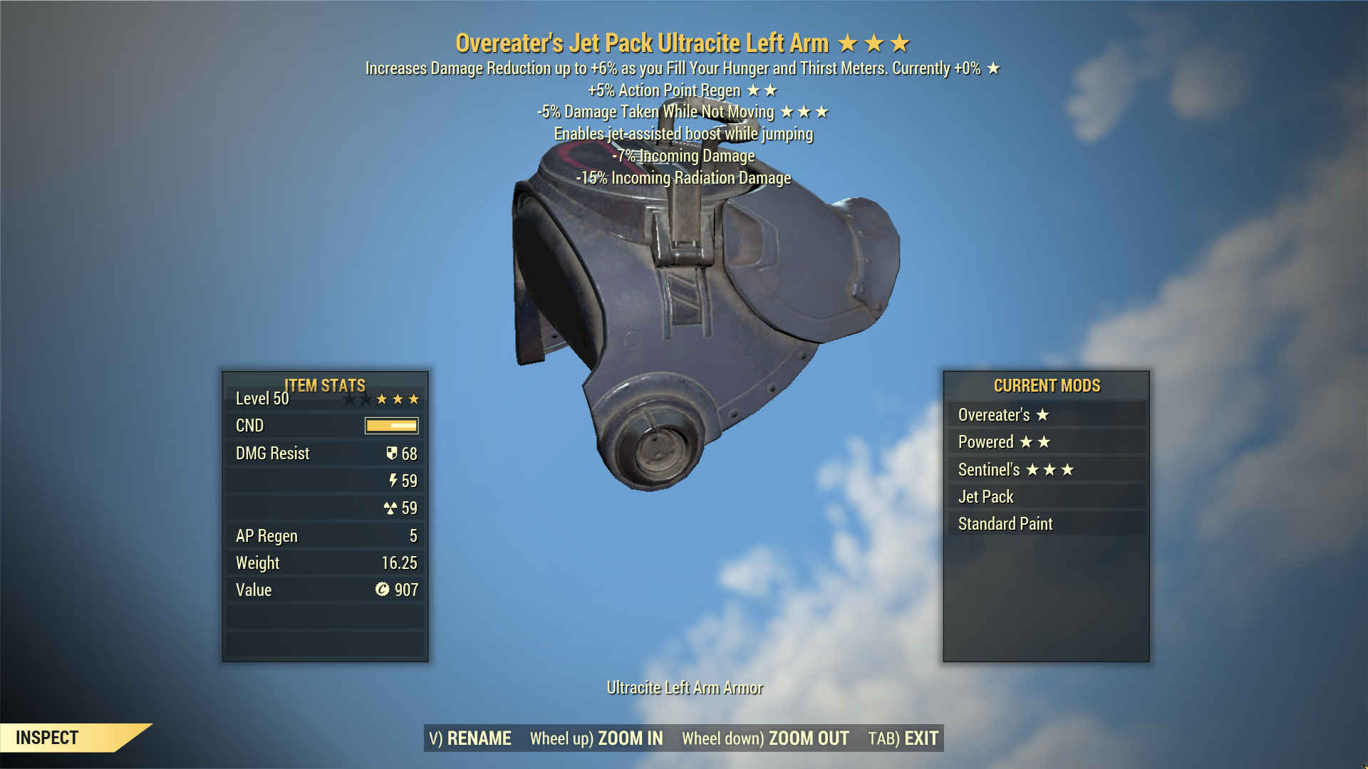 Buy Overeater's Sentinel Ultracite in FALLOUT 76 Items - Offer #2536466371