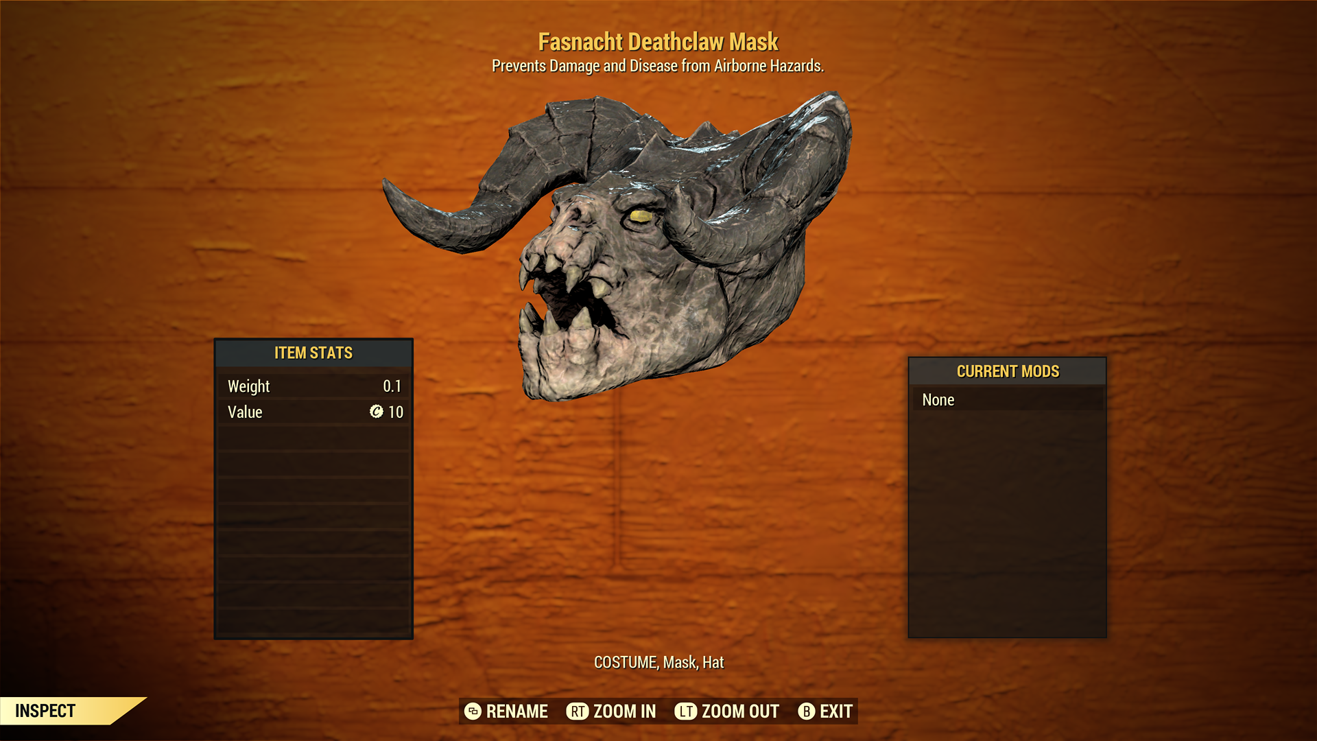 Buy [XBOX] Fasnacht Deathclaw Mask in FALLOUT 76 Items - Offer #2521611563