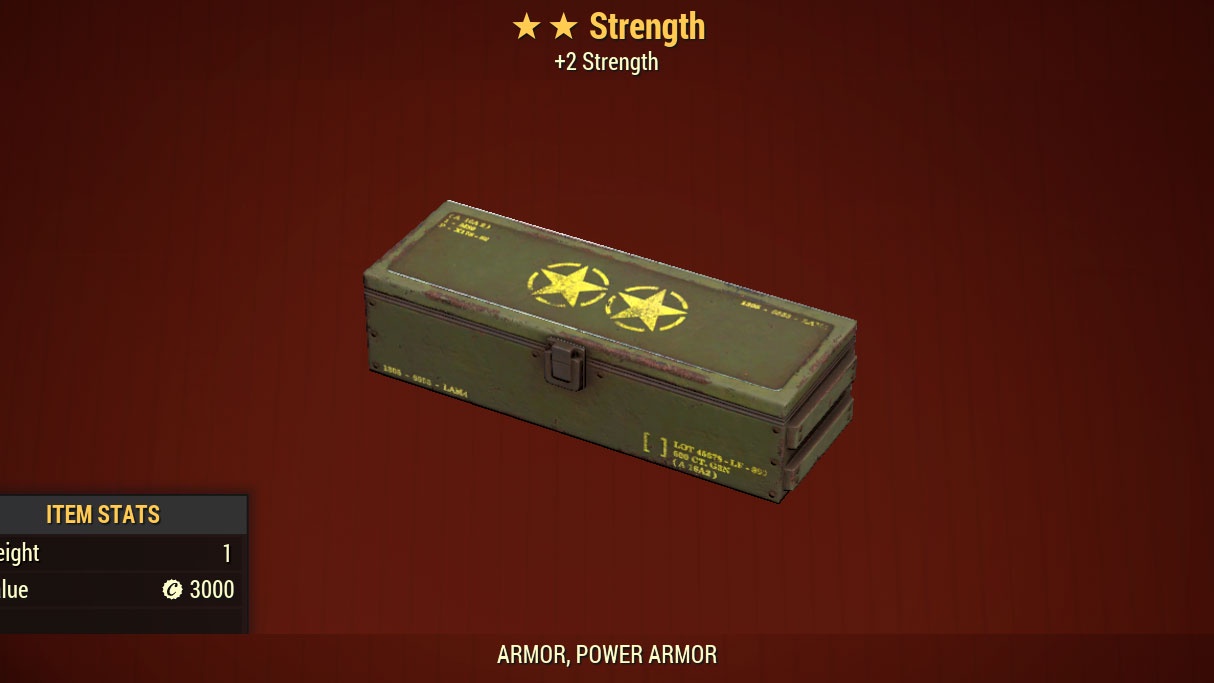 Buy Strength Legendary Mod (Armor: in FALLOUT 76 Items - Offer #2523428530