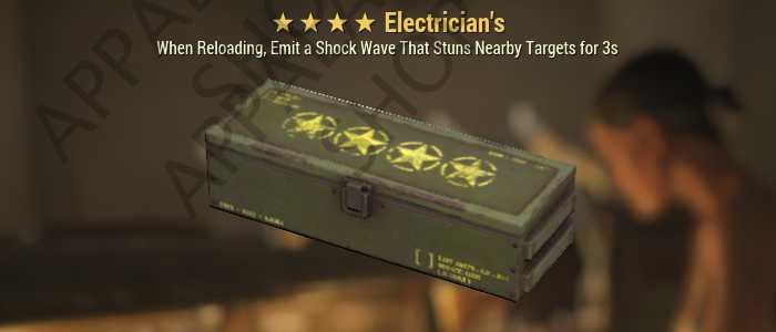 Buy Legendary mod Electrician's [4 in FALLOUT 76 Items - Offer #2527031731