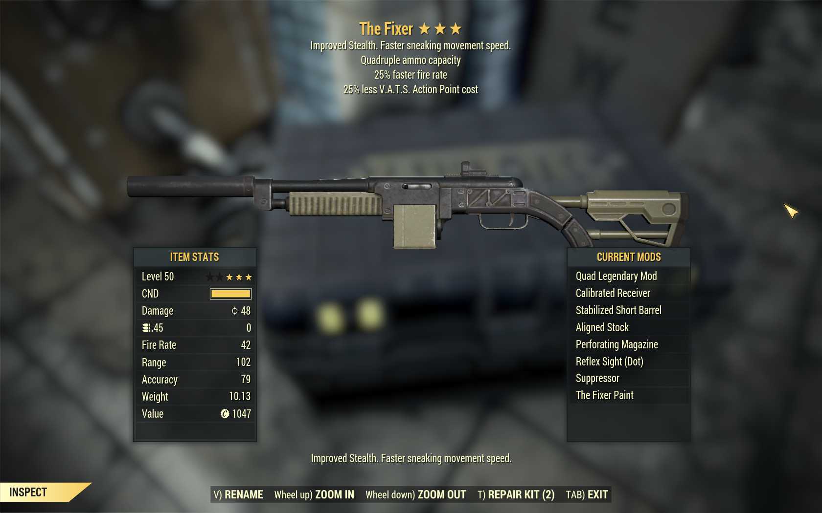 Buy Quad The Fixer 25% faster fire in FALLOUT 76 Items - Offer #236256284