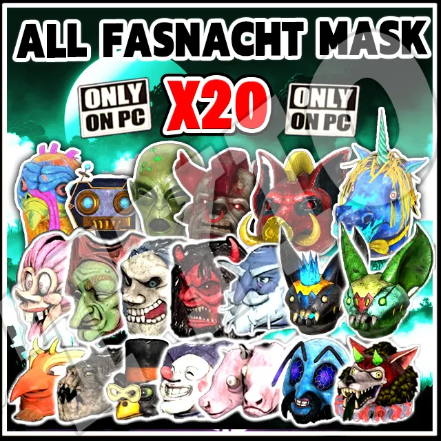 Buy FASNACHT MASKS ALL RARE MASKS in FALLOUT 76 Items - Offer #26755456