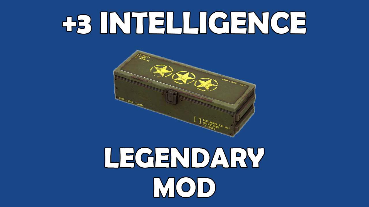 Buy [PS] Intelligence Legendary Mo in FALLOUT 76 Items - Offer #2527910861