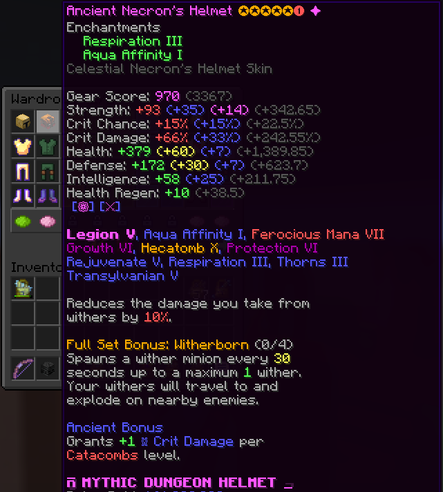 Buy LATE GAME FULL NECRONS SET - P in MINECRAFT: HYPIXEL Items - Offer ...