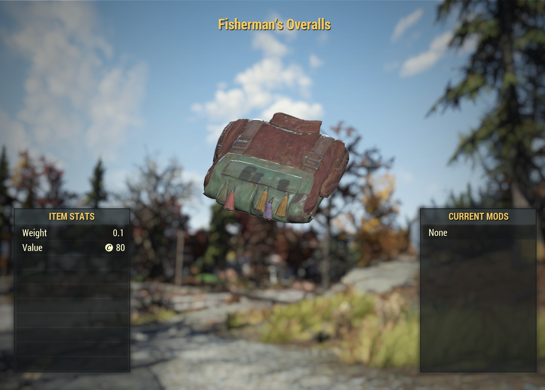 Buy Fisherman's Overalls + Wool Fi in FALLOUT 76 Items - Offer #2434366321