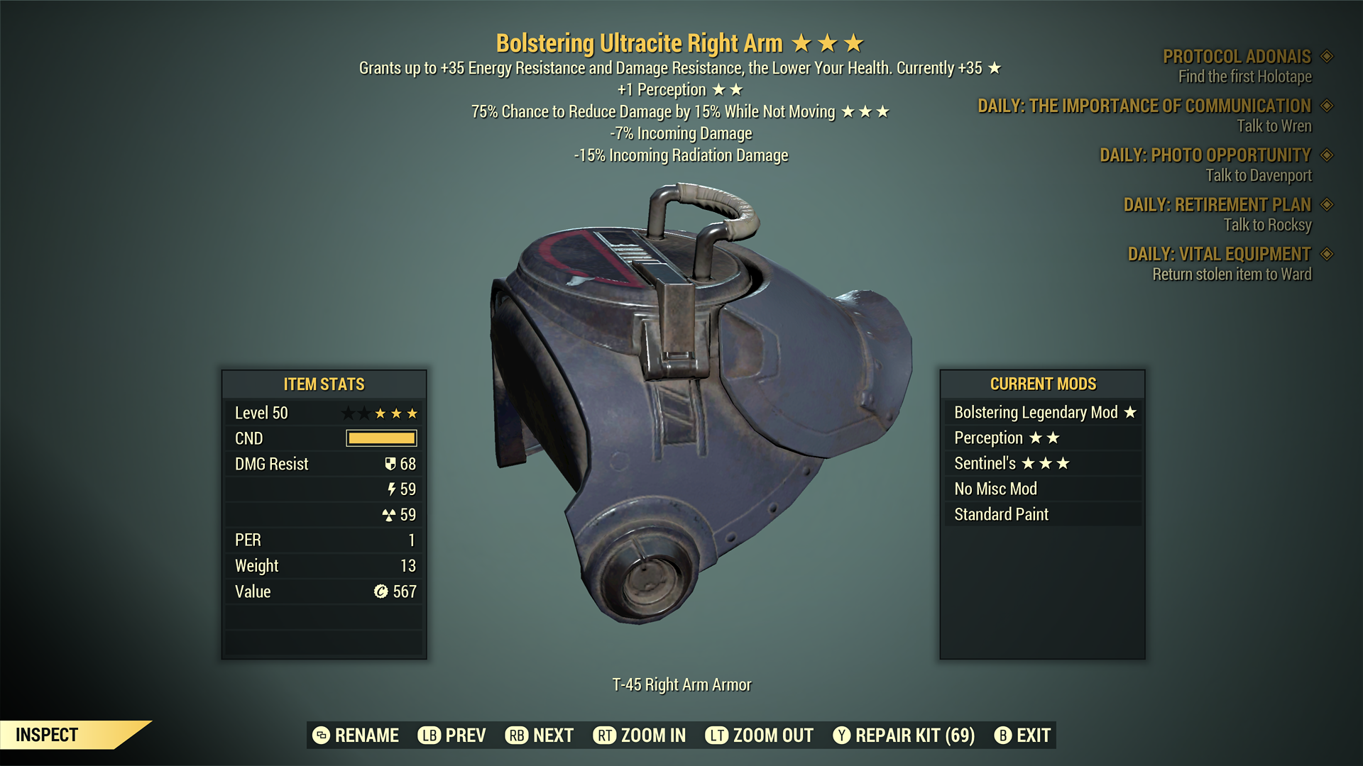Buy [XBOX] Bolstering Sentinel Ult in FALLOUT 76 Items - Offer #256886471