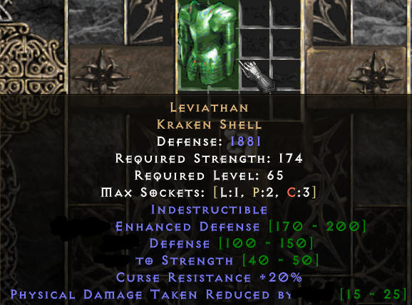 Buy Leviathan Armor 20+% Phys Dmg in PROJECT DIABLO 2 Items - Offer ...