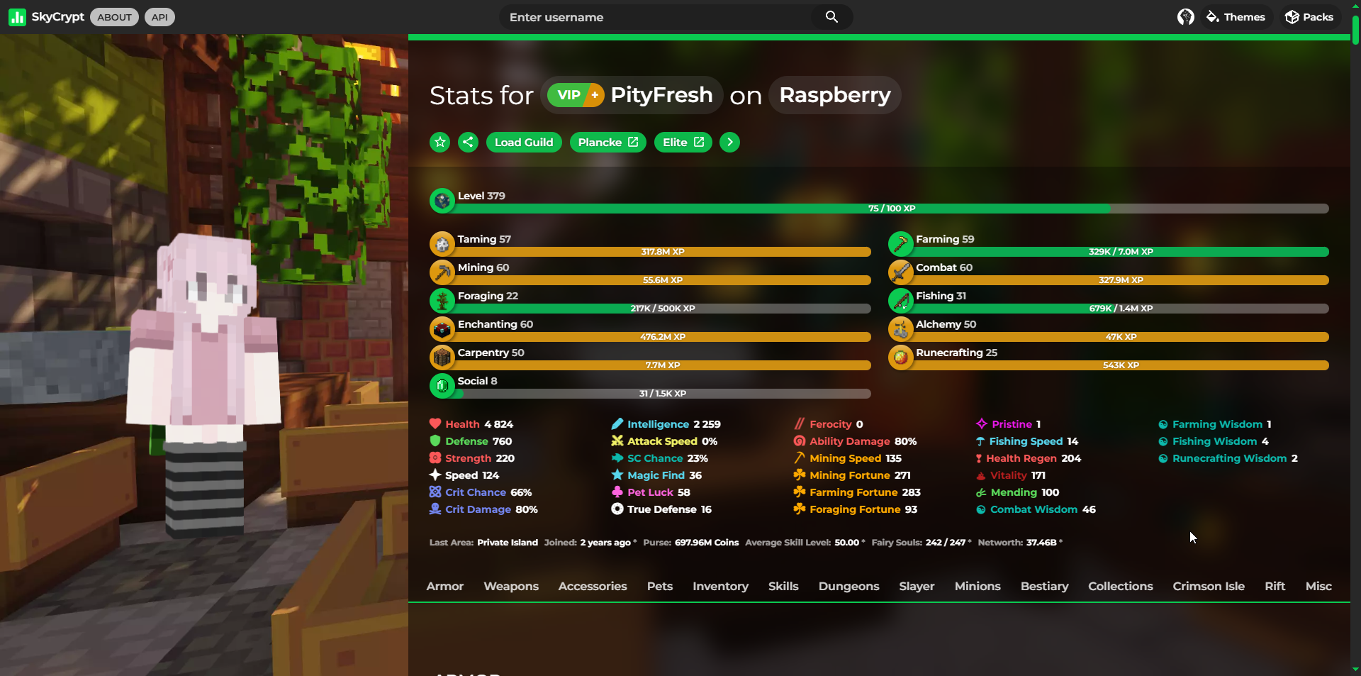 Buy ️VIP+ | NETWORTH 37.5B | in MINECRAFT: HYPIXEL Accounts - Offer ...