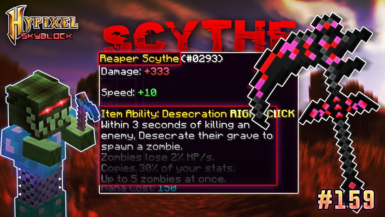 Buy STRONGEST Mythic Reaper Scythe in MINECRAFT: HYPIXEL Items - Offer ...