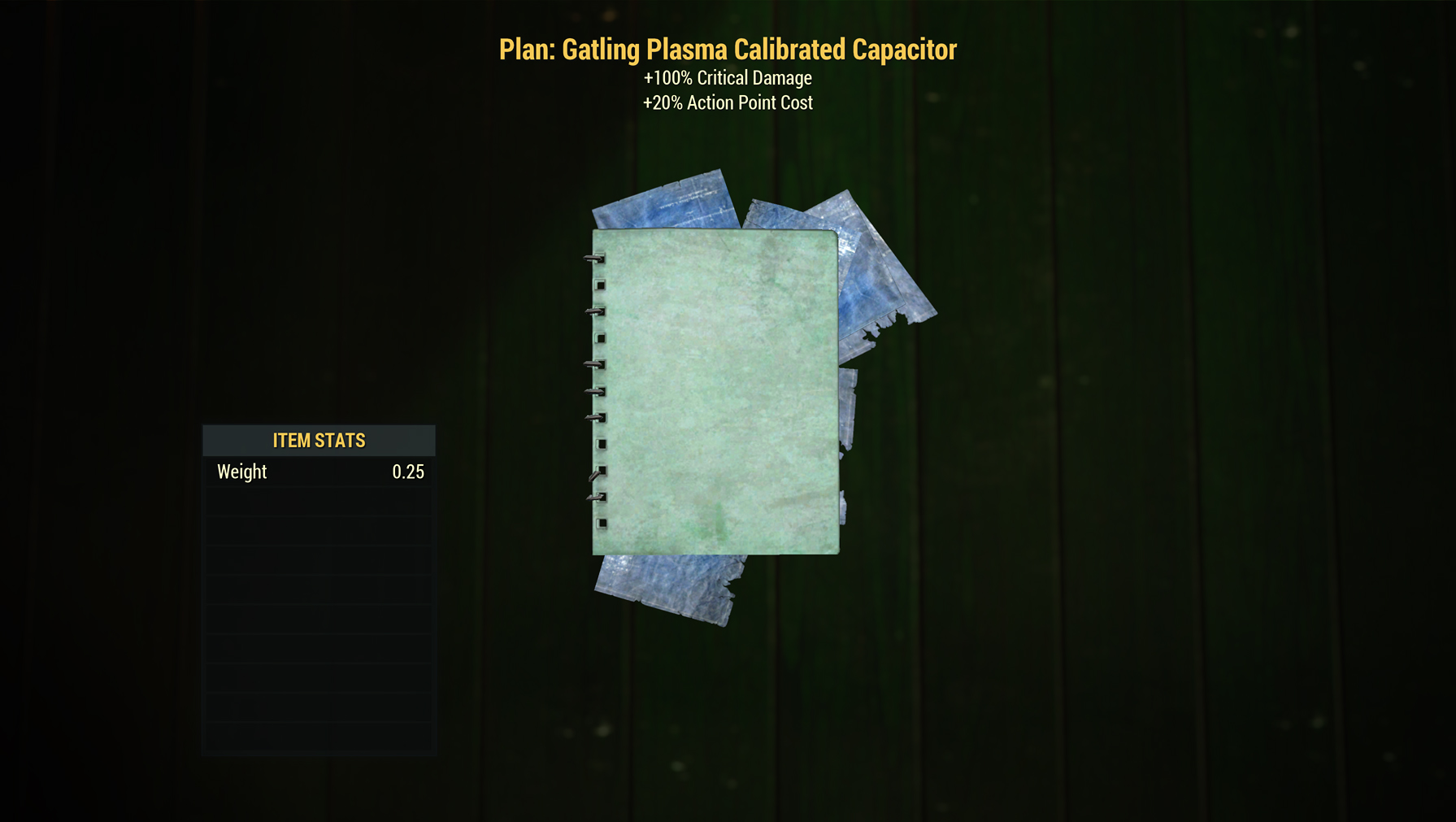 Buy Gatling Plasma Calibrated Capa in FALLOUT 76 Items - Offer #2519290630