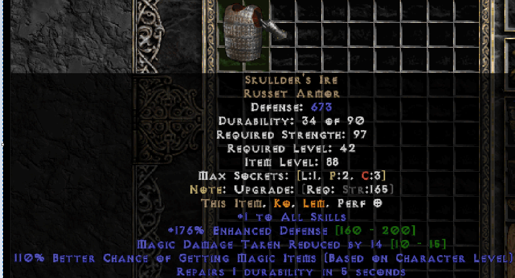 Buy Skullder's Ire Armor - PD2 Sea in PROJECT DIABLO 2 Items - Offer ...