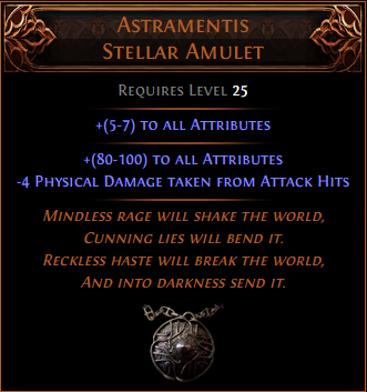 Buy Astramentis Stellar Amulet in PATH OF EXILE 2 Items - Offer #2436575306