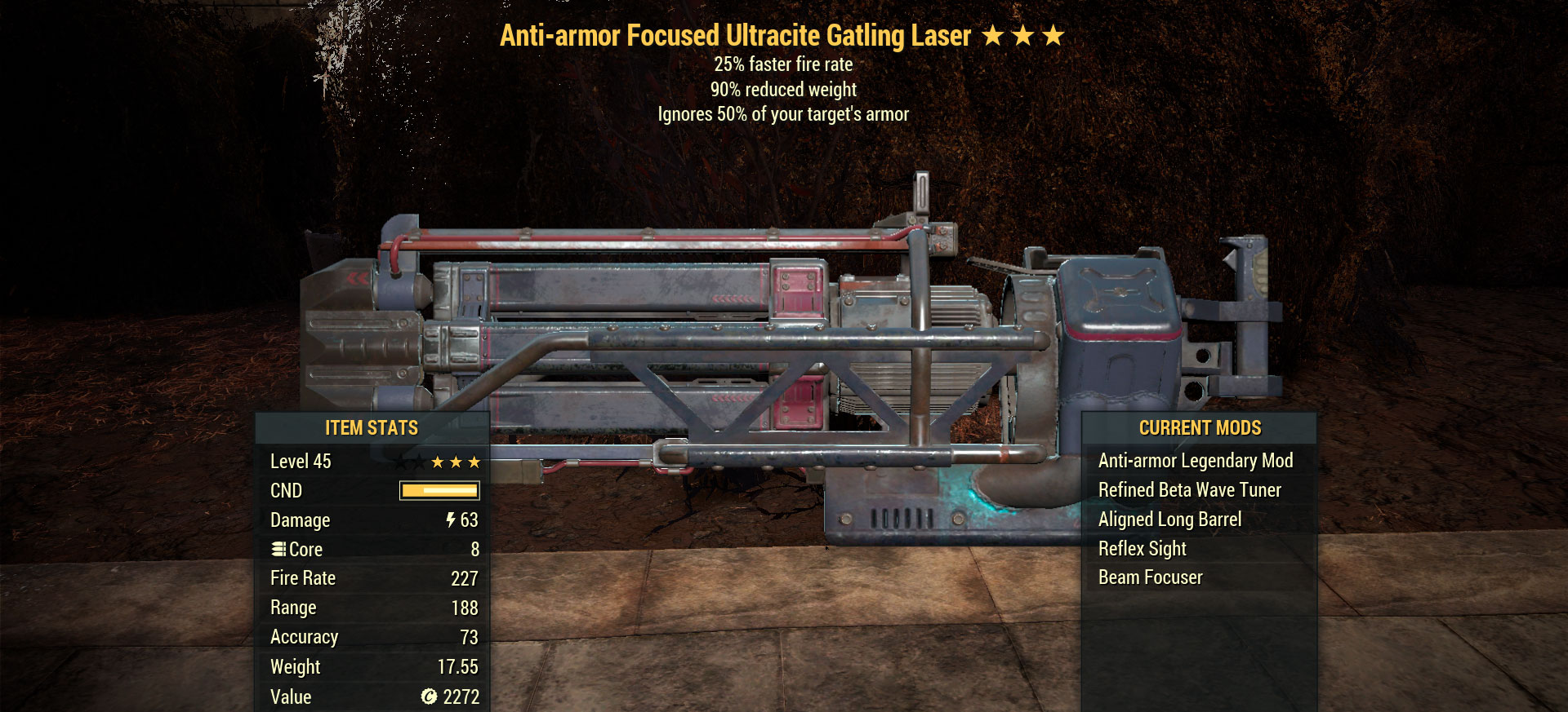 Buy Anti-armor Ultracite Gatling L in FALLOUT 76 Items - Offer #2523473297
