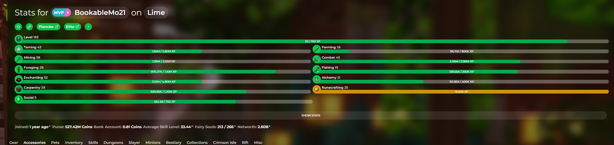 Buy MVP+ 183 lvl sb 1.5B NW full a in MINECRAFT: HYPIXEL Accounts ...