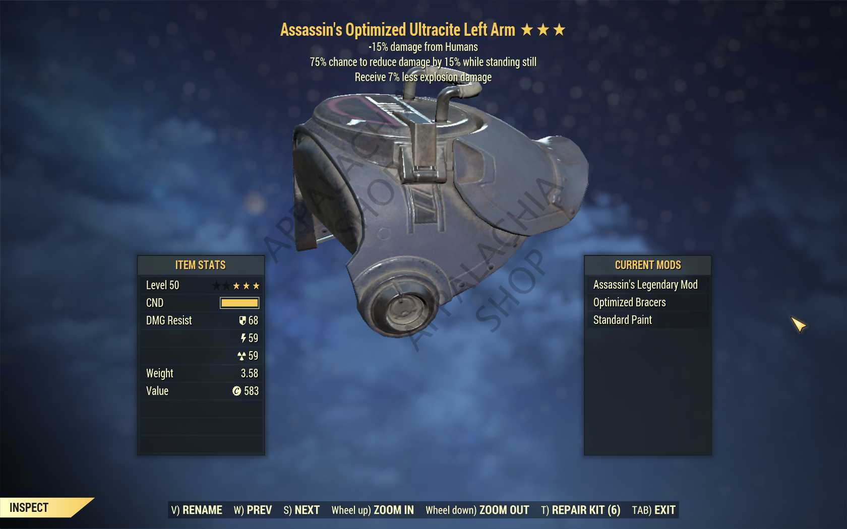 Buy [PVP] Assassin's Sentinel Ultr in FALLOUT 76 Items - Offer #2530285314