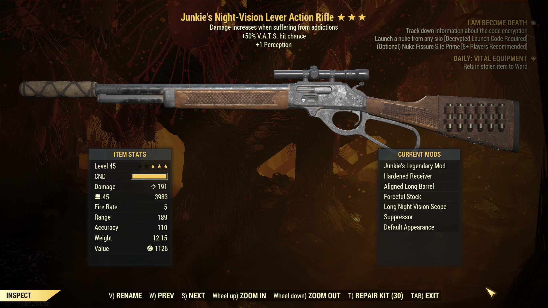 Buy Junkie's Lever Action Rifle (+ in FALLOUT 76 Items - Offer #2525677736