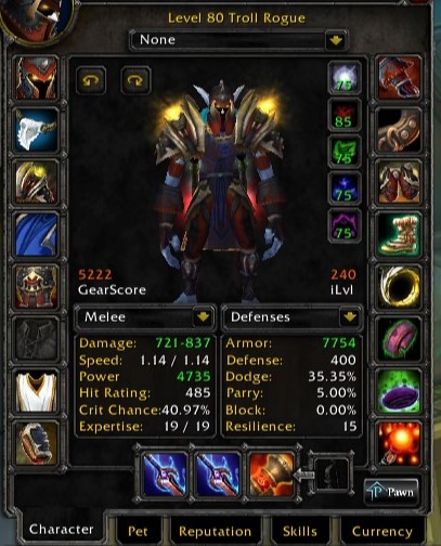 Buy Whitemane [H] Troll Rogue in WOW CLASSIC Account - Offer #2319272033
