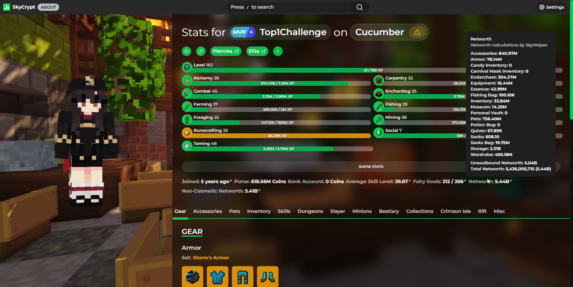 Buy ☀️ MVP+ RANK | NETWORTH 5. in MINECRAFT: HYPIXEL Accounts - Offer ...
