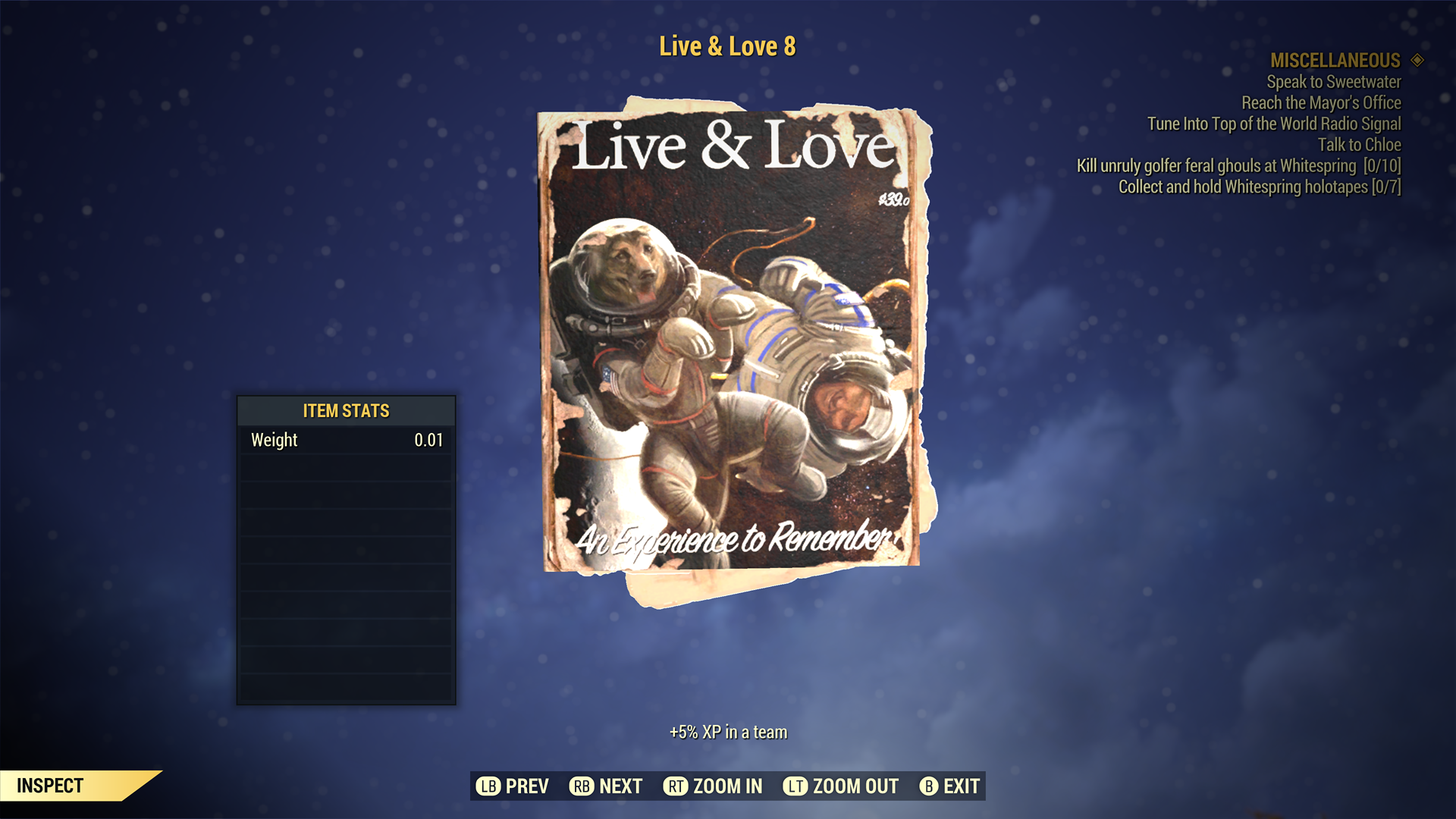 Buy [XBOX] Live & Love 8 x100 (+5% in FALLOUT 76 Items - Offer #247979689
