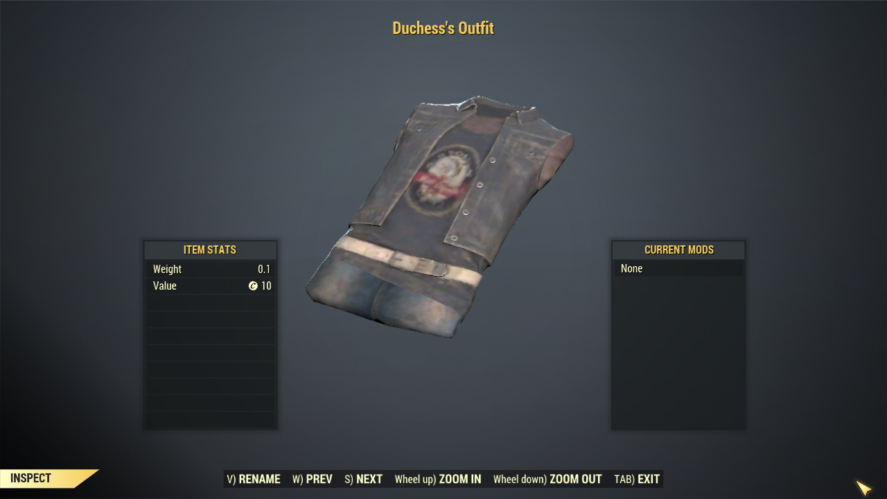 Buy [PC] Duchess Outfit in FALLOUT 76 Items - Offer #251164330