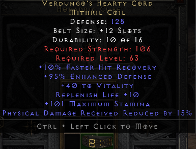 Buy PERFECT VERDUNGO'S HEARTY in DIABLO 2 RESURRECTED Items - Offer ...