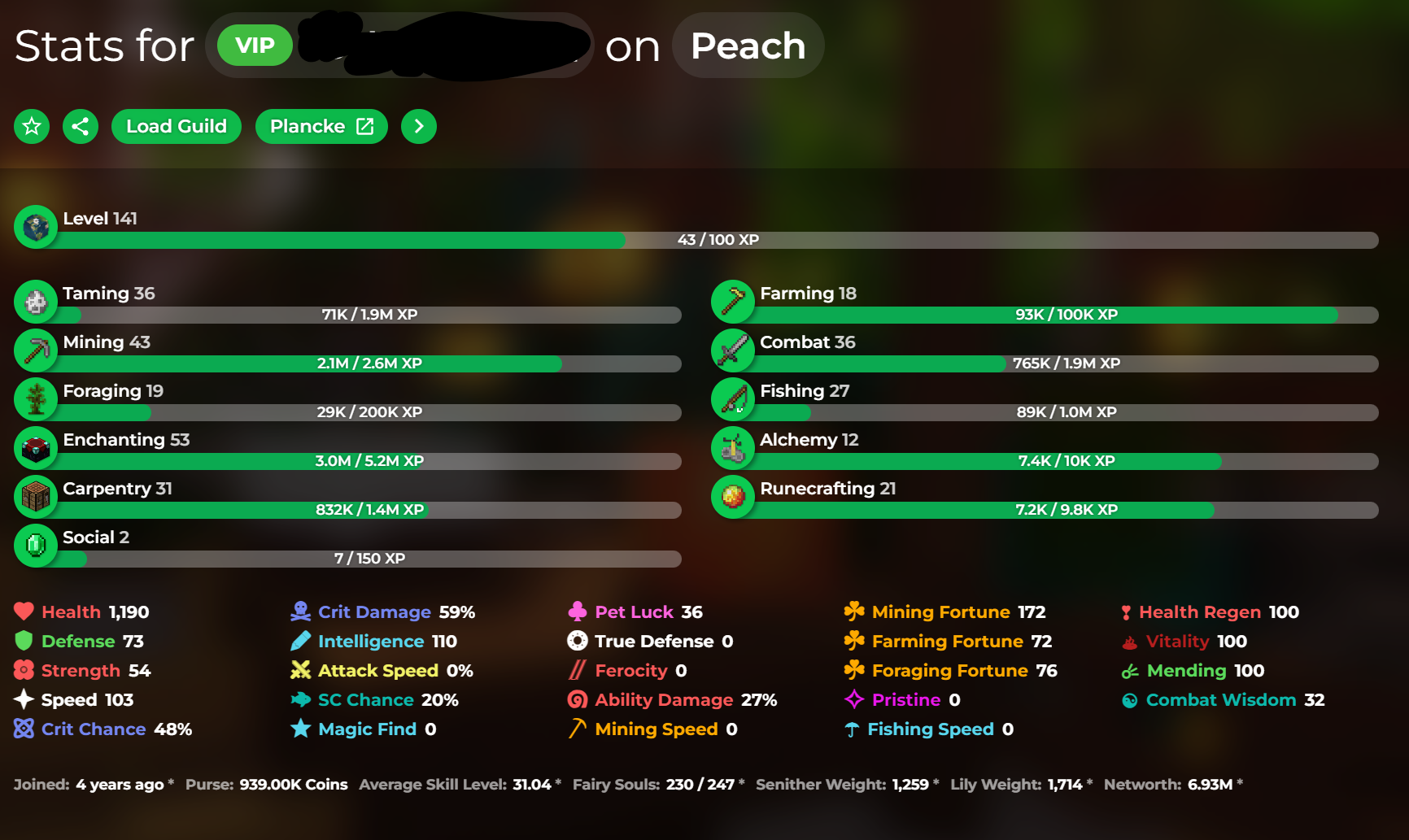 Buy VIP / Skill average 31 ( minin in MINECRAFT: HYPIXEL Accounts ...