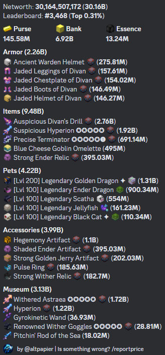 Buy 30B Full access MVP+ in MINECRAFT: HYPIXEL Accounts - Offer #2417629577