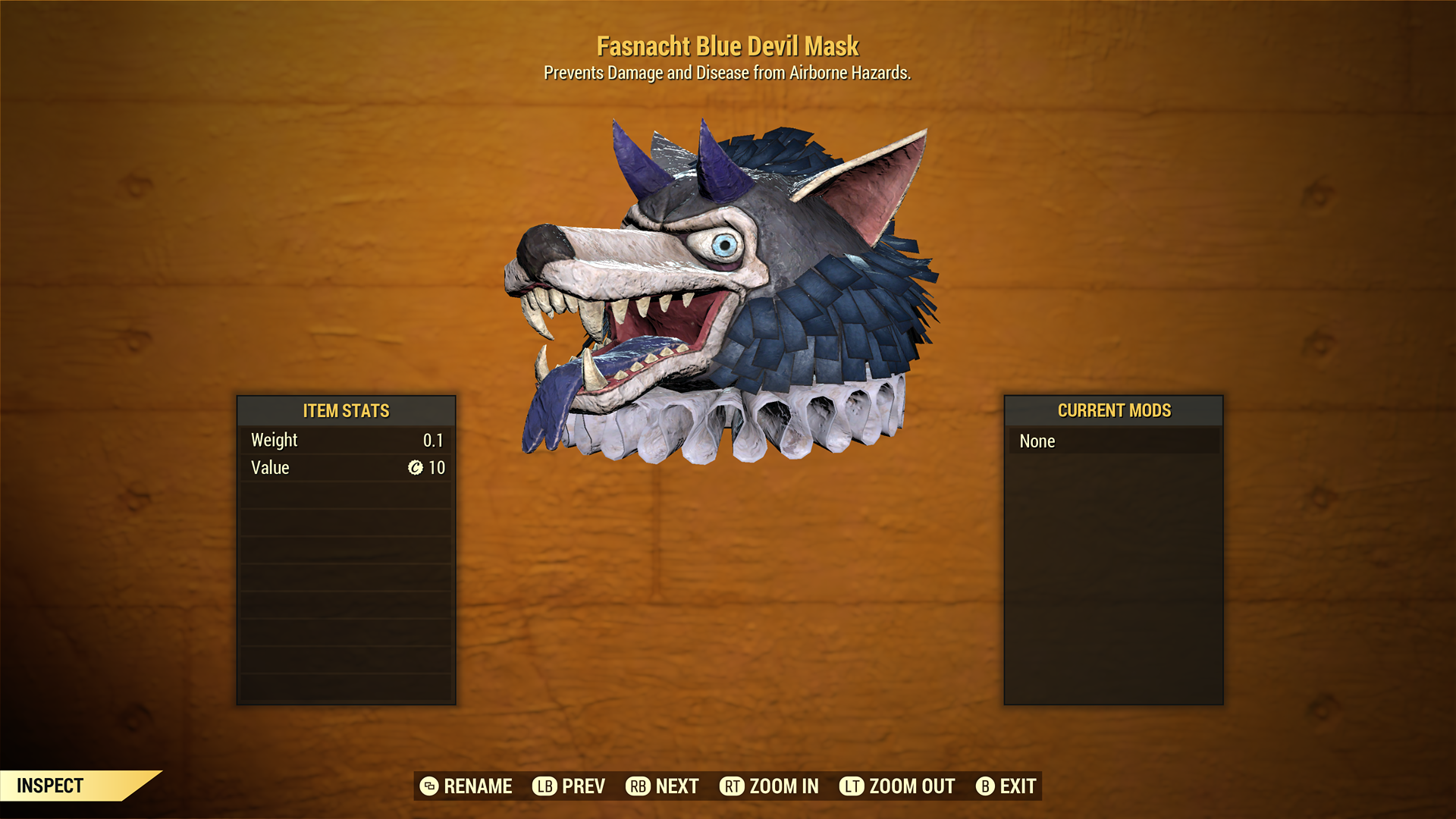 Buy [XBOX] Fasnacht Blue Devil Mas in FALLOUT 76 Items - Offer #2534812941