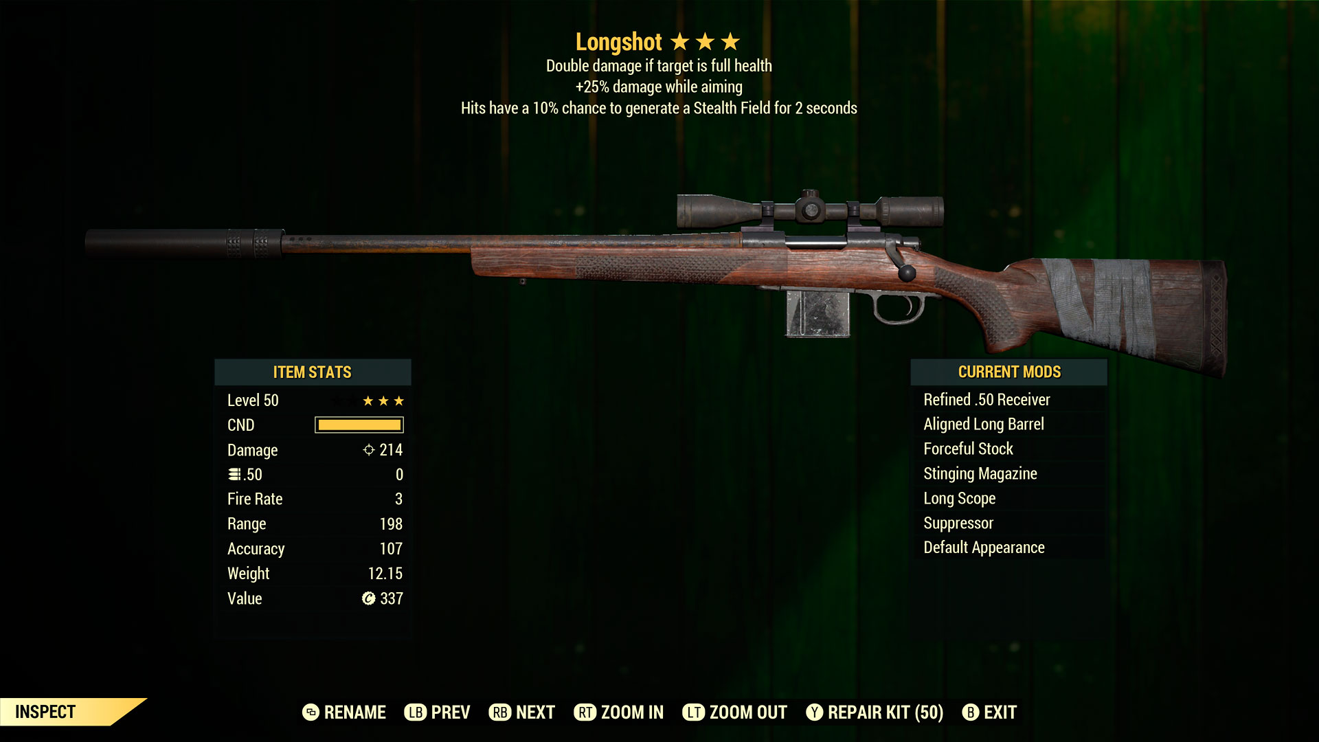 Buy [XBOX] Longshot Instigating Hu in FALLOUT 76 Items - Offer #253213025