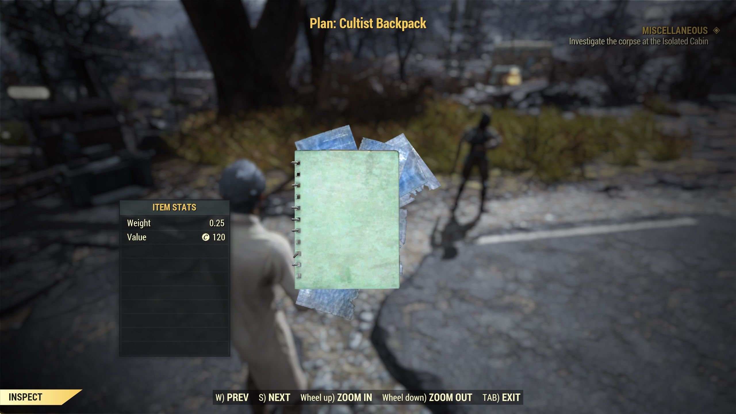 Buy Plan: Cultist Backpack in FALLOUT 76 Items - Offer #2427530778