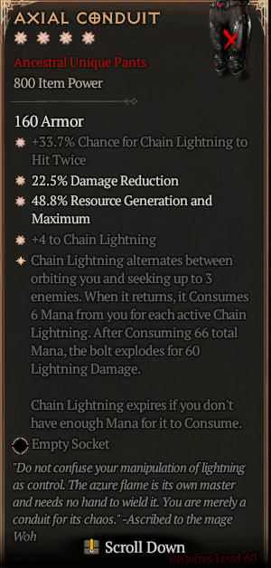 Buy 4GA AXIAL CONDUIT + Max Aspect in DIABLO 4 Items - Offer #2520547016