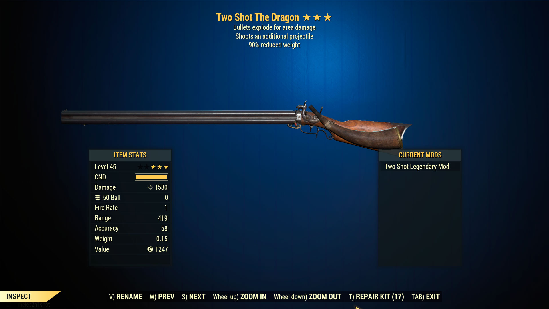 Buy Two Shot Explosive The Dragon in FALLOUT 76 Items - Offer #258514221