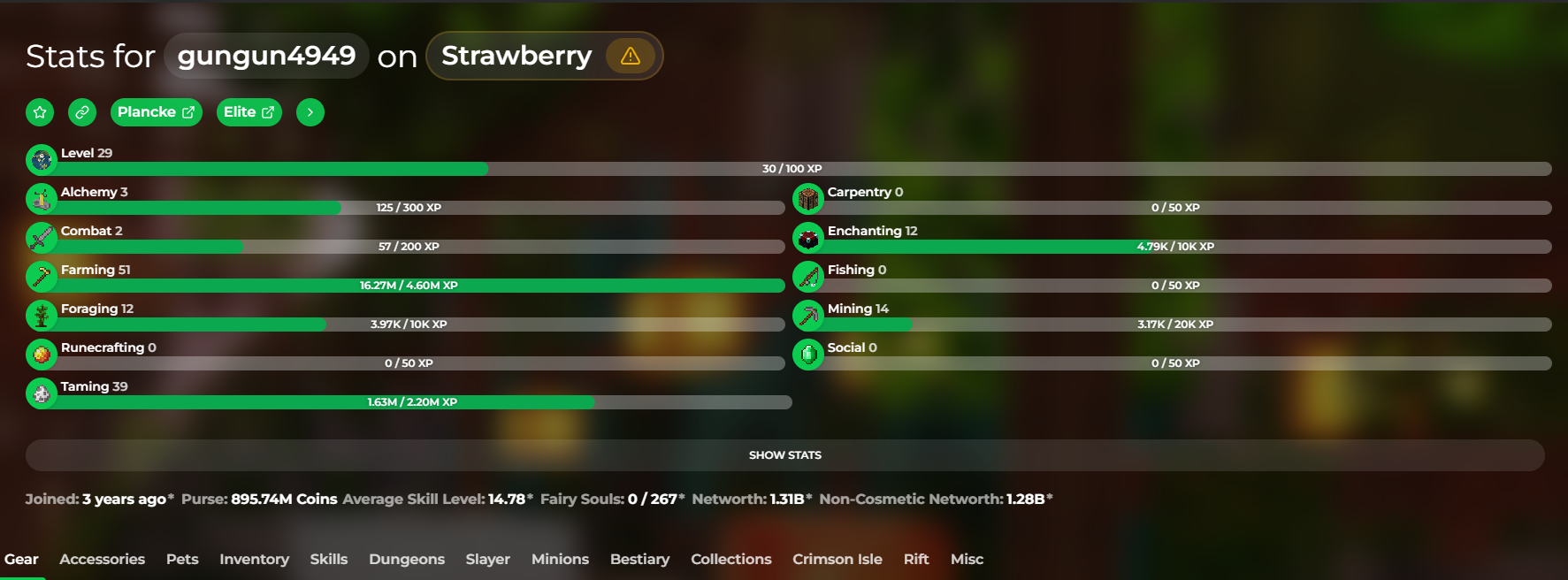 Buy ⚡️| 1.31B NW | 29 SB LVL | in MINECRAFT: HYPIXEL Accounts - Offer ...