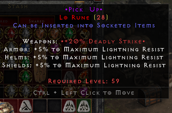 Buy Lo rune Non-Ladder softcore PC in DIABLO 2 RESURRECTED Runes ...