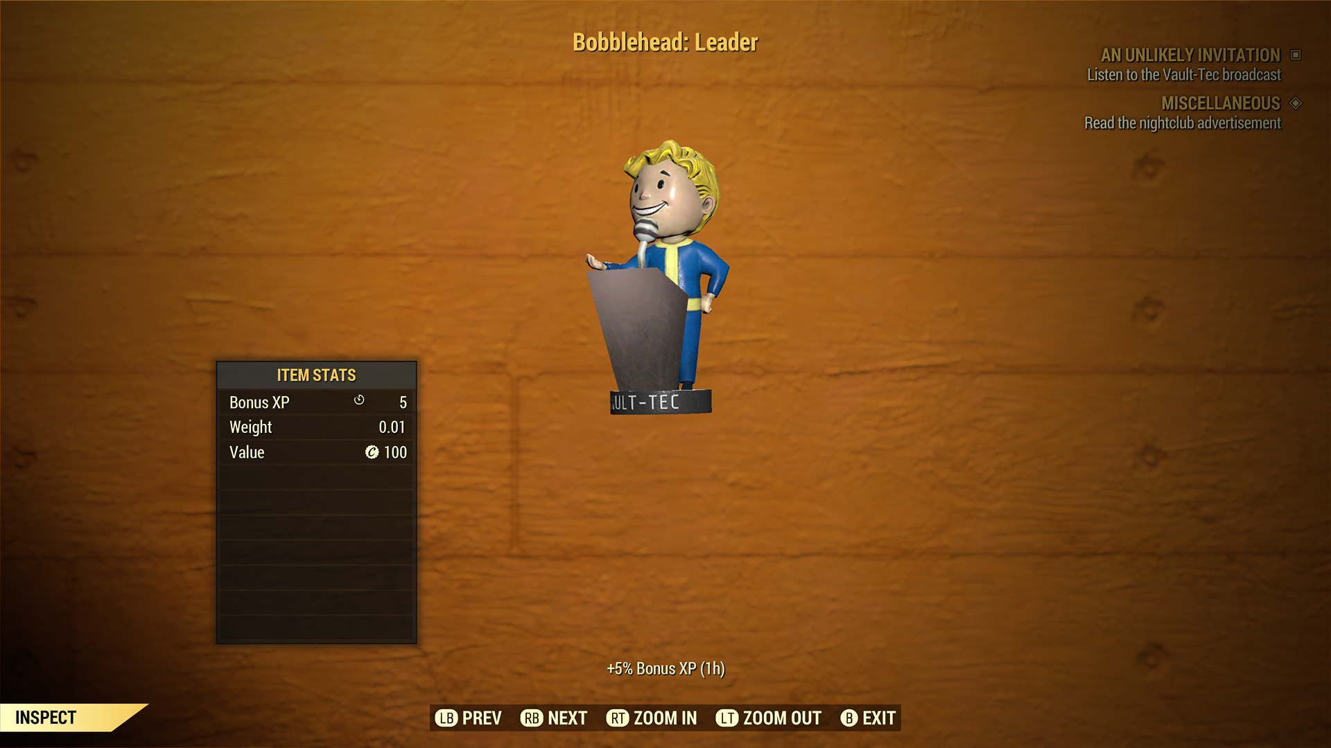 Buy [XBOX] Bobblehead: Leader x100 in FALLOUT 76 Items - Offer #2519491823