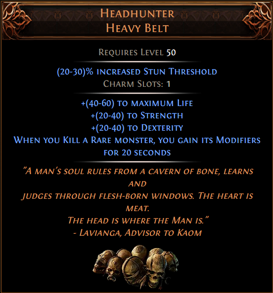 Buy Headhunter Heavy Belt - Fast D in PATH OF EXILE 2 Items - Offer ...