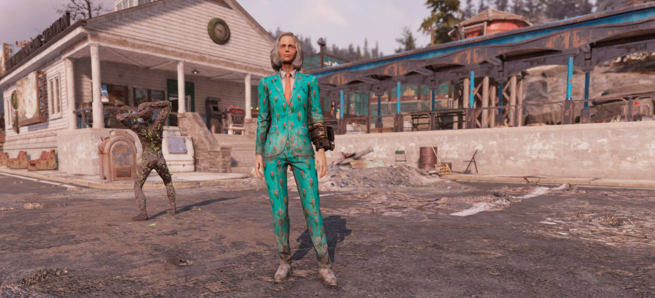 Buy Tulip Sky Blue Pant Suit in FALLOUT 76 Items - Offer #2523487868