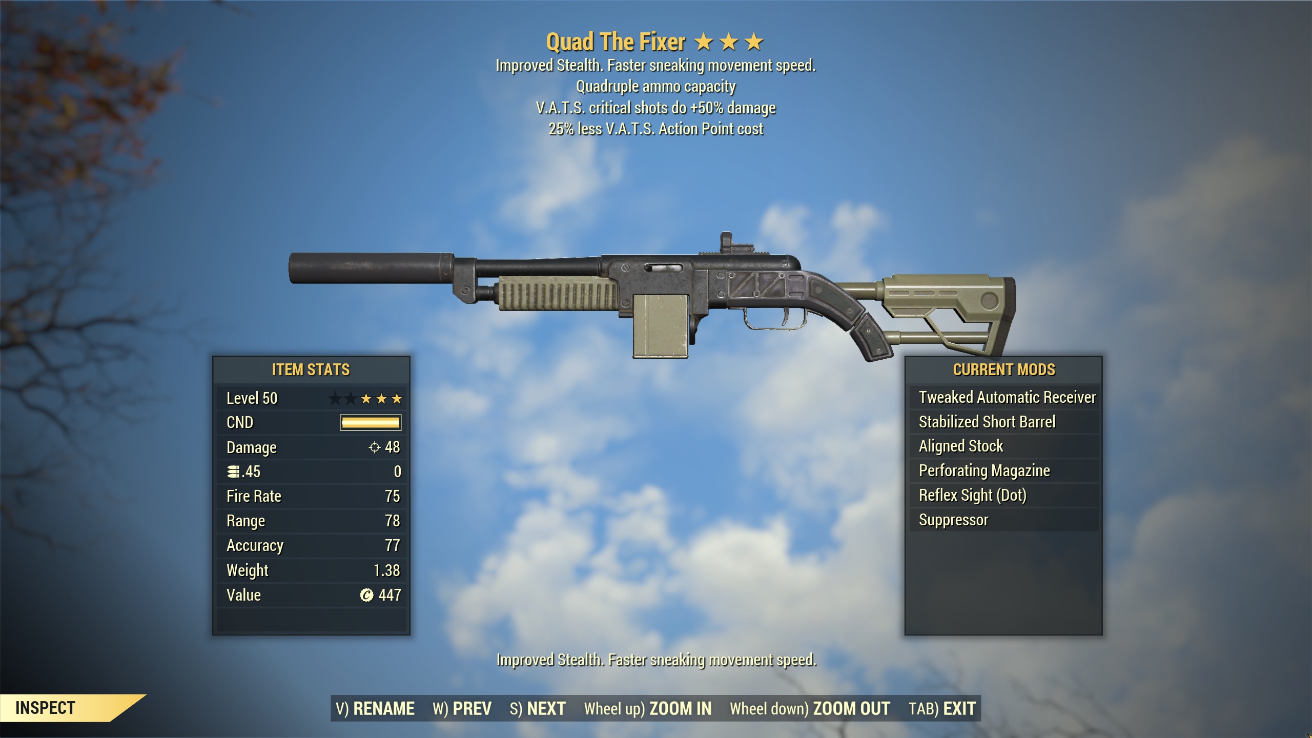 Buy ★★★ Quad The Fixer[25% L in FALLOUT 76 Items - Offer #2333672006