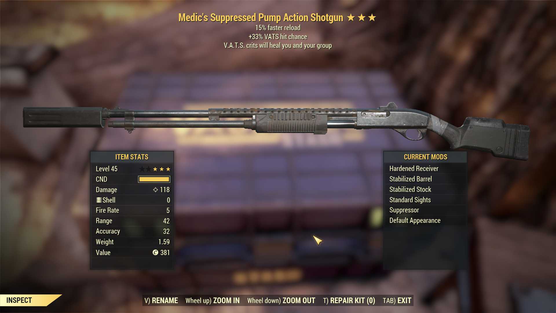 Buy Medic's Pump Action Shotgun (+ in FALLOUT 76 Items - Offer #2420135038