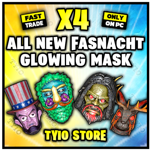 Buy ALL X4 NEW FASNACHT GLOWING MA in FALLOUT 76 Items - Offer #258963285