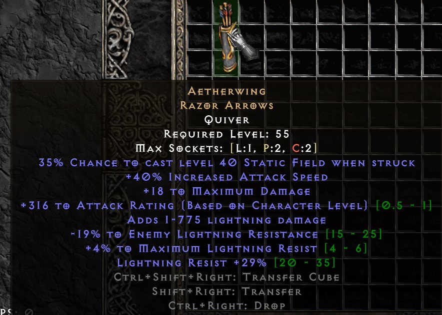 Buy AETHERWING NEW ARROW ** SEASON in PROJECT DIABLO 2 Items - Offer #2533296312