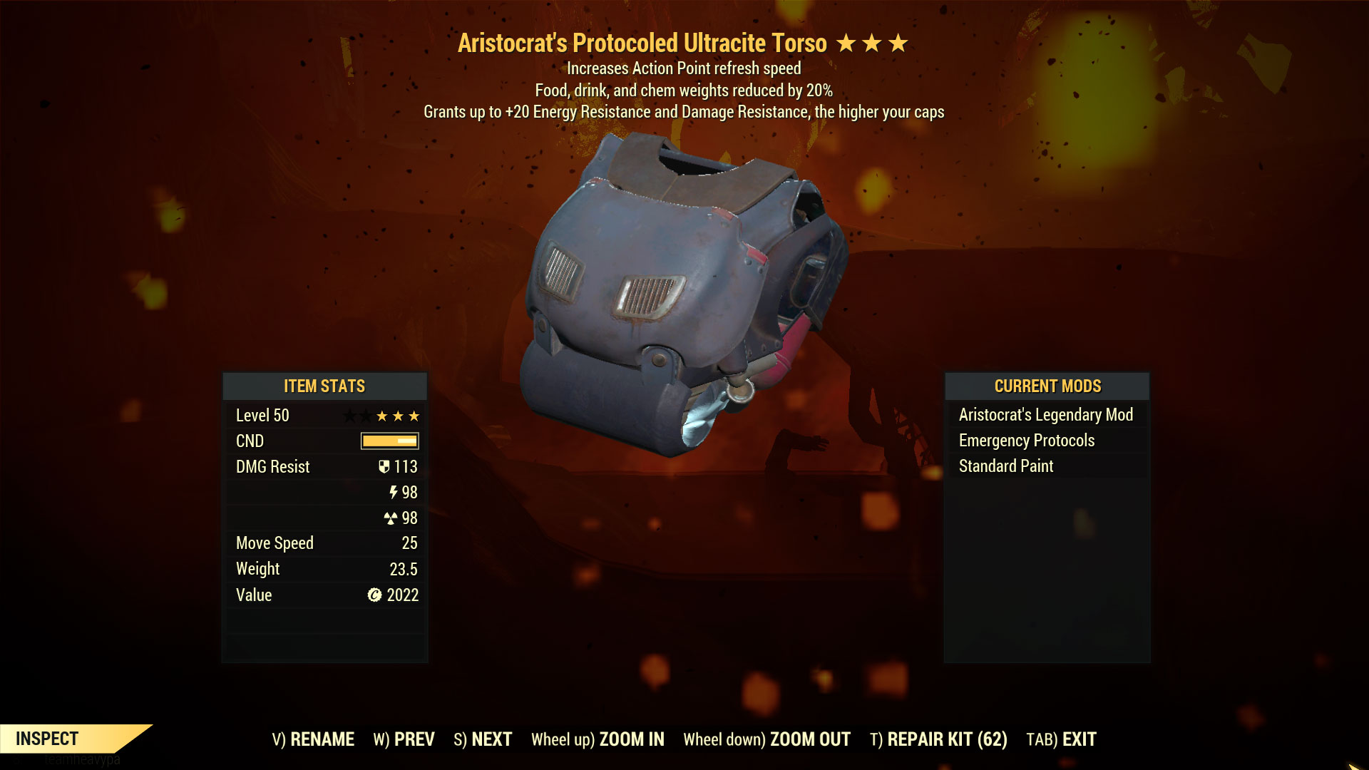 Buy Aristocrat's Ultracite Power A in FALLOUT 76 Items - Offer #2427318892